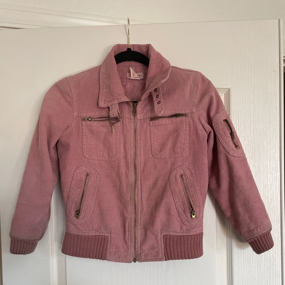 Passport | Jackets & Coats | Girls Pink Passport Girl Corduroy Jacket ...